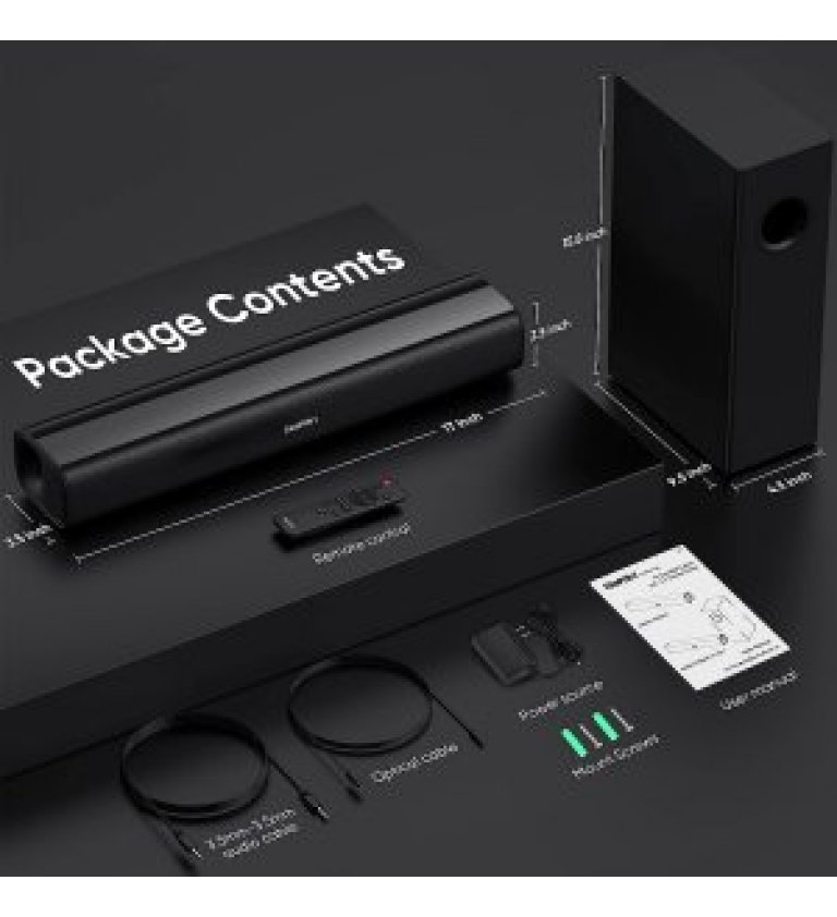 Auction Sound Bars for TV with Subwoofer,2.1CH Soundbar for TV,PC ...